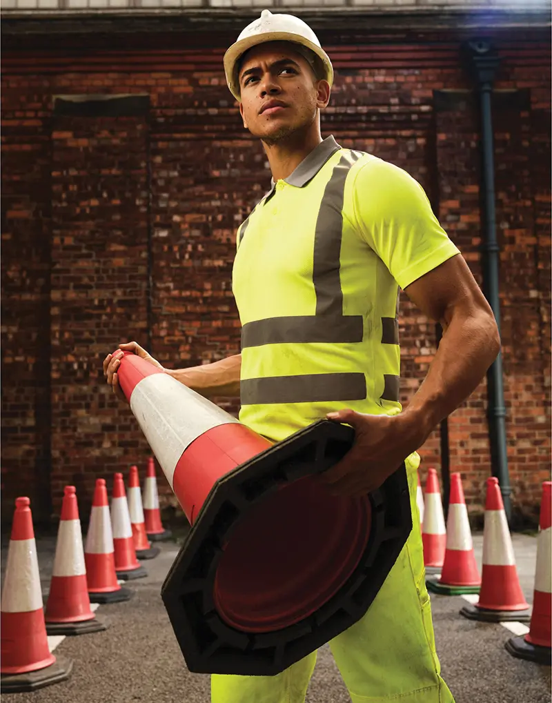 Regatta High Visibility Hi-Vis Pro Contract Polo Shirt (Class 2 ...