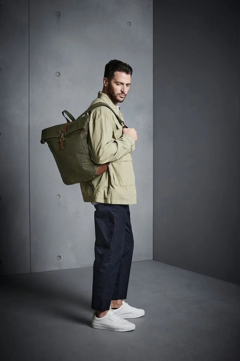 Quadra Heritage Waxed Canvas Backpack - printvolt.com