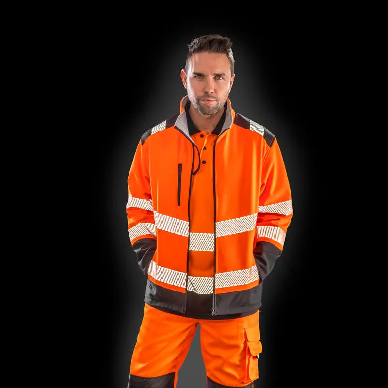 Result Safeguard Mens Printable Ripstop Safety Softshell - printvolt.com