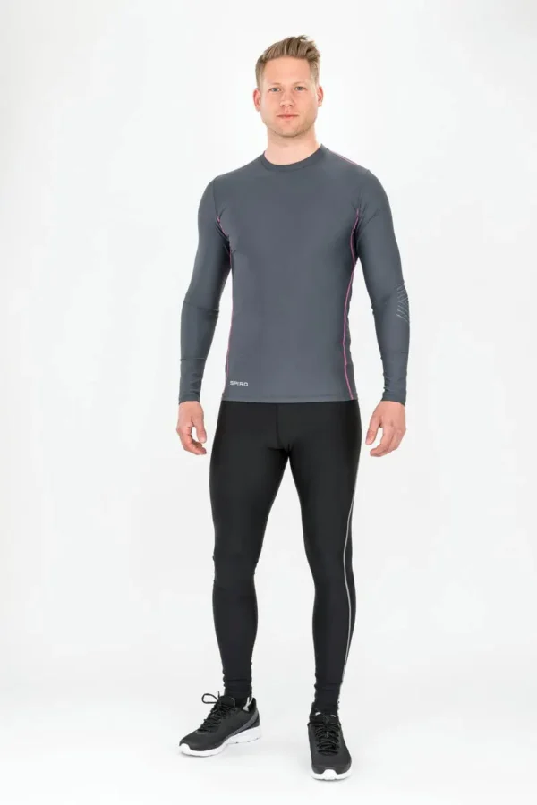 Spiro Mens Bodyfit Baselayer Leggings - printvolt.com